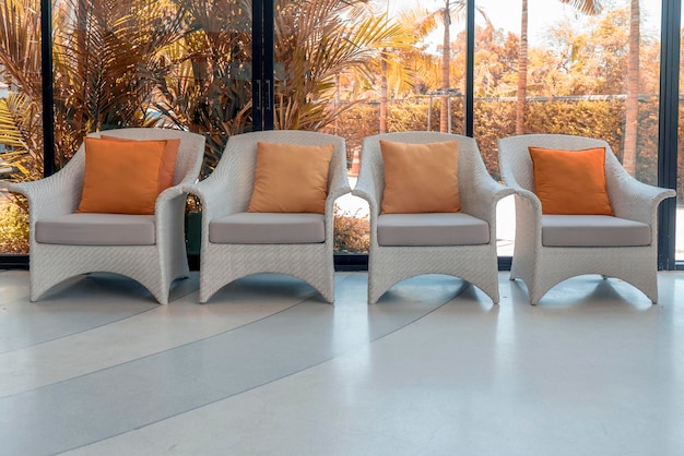 Premium Photo | White plastic seat weave chair of furniture Premium Photo | White plastic seat weave chair of furniture
