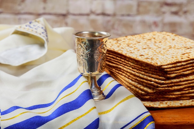 Premium Photo Wine And Matzoh Jewish Passover Bread Passover Matzo Passover Wine