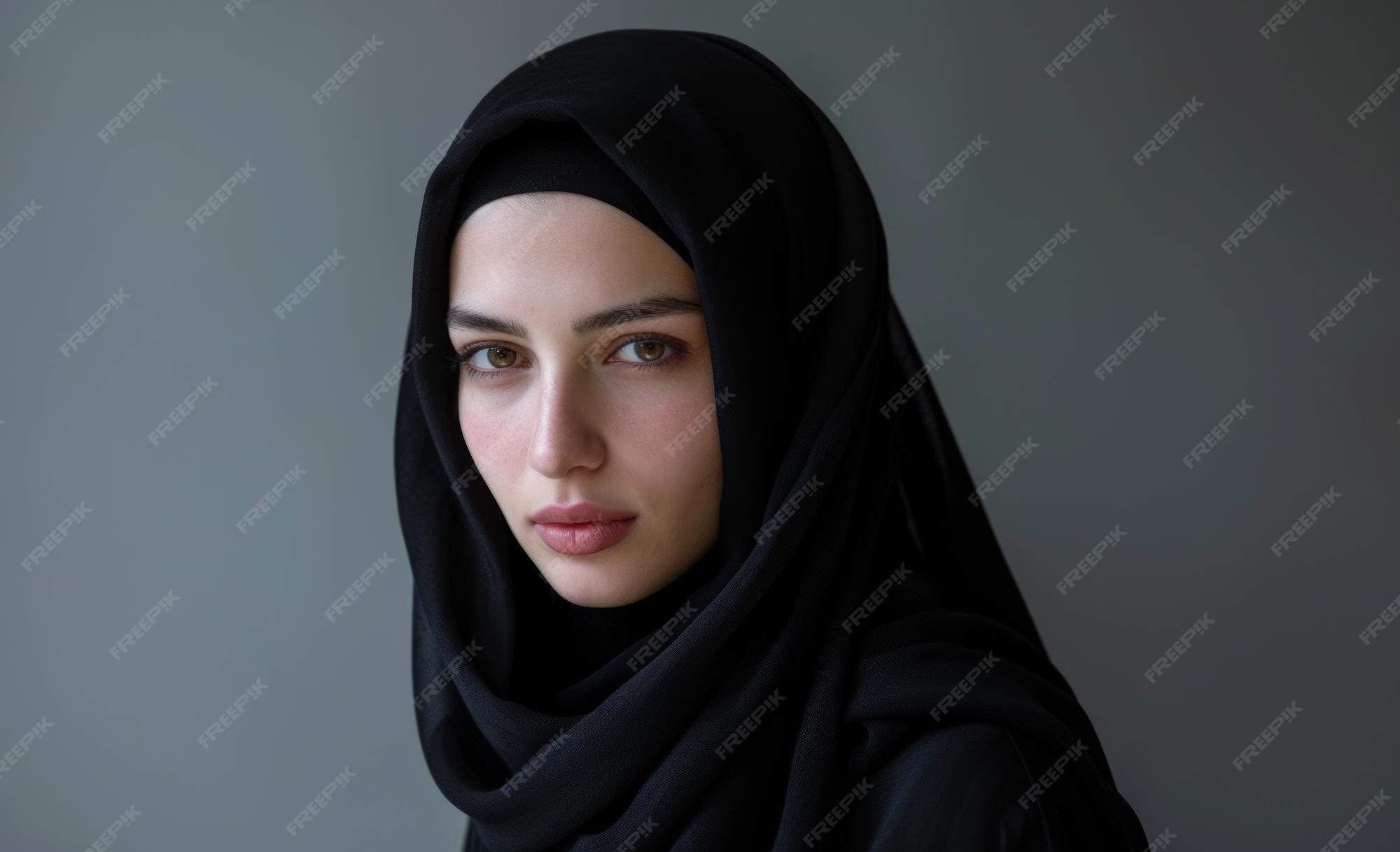 Premium Photo Woman Wearing Black Hijab Posing For A Photo Islamic