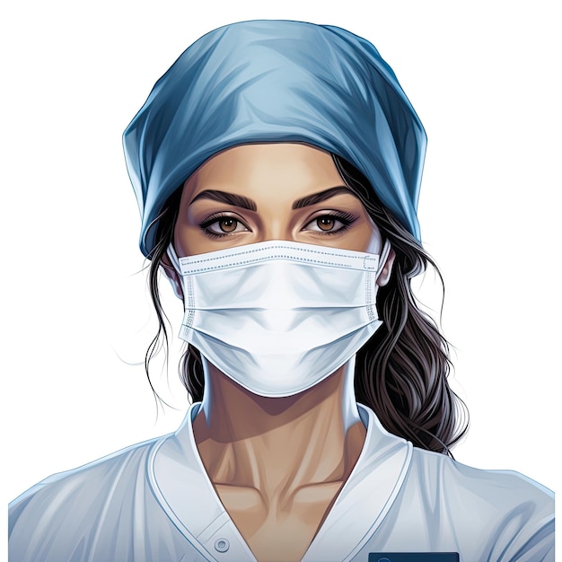 Premium Photo Woman Wearing Surgical Mask For Protection