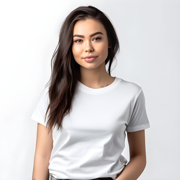 Premium Ai Image A Woman Wearing A White T Shirt That Saysim A Girl