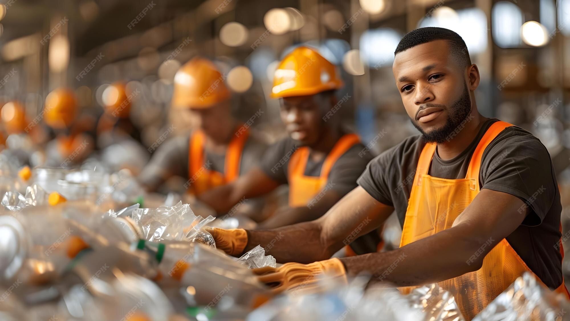 Premium Photo | Workers sorting recyclables in recycling facility ... Premium Photo | Workers sorting recyclables in recycling facility ...