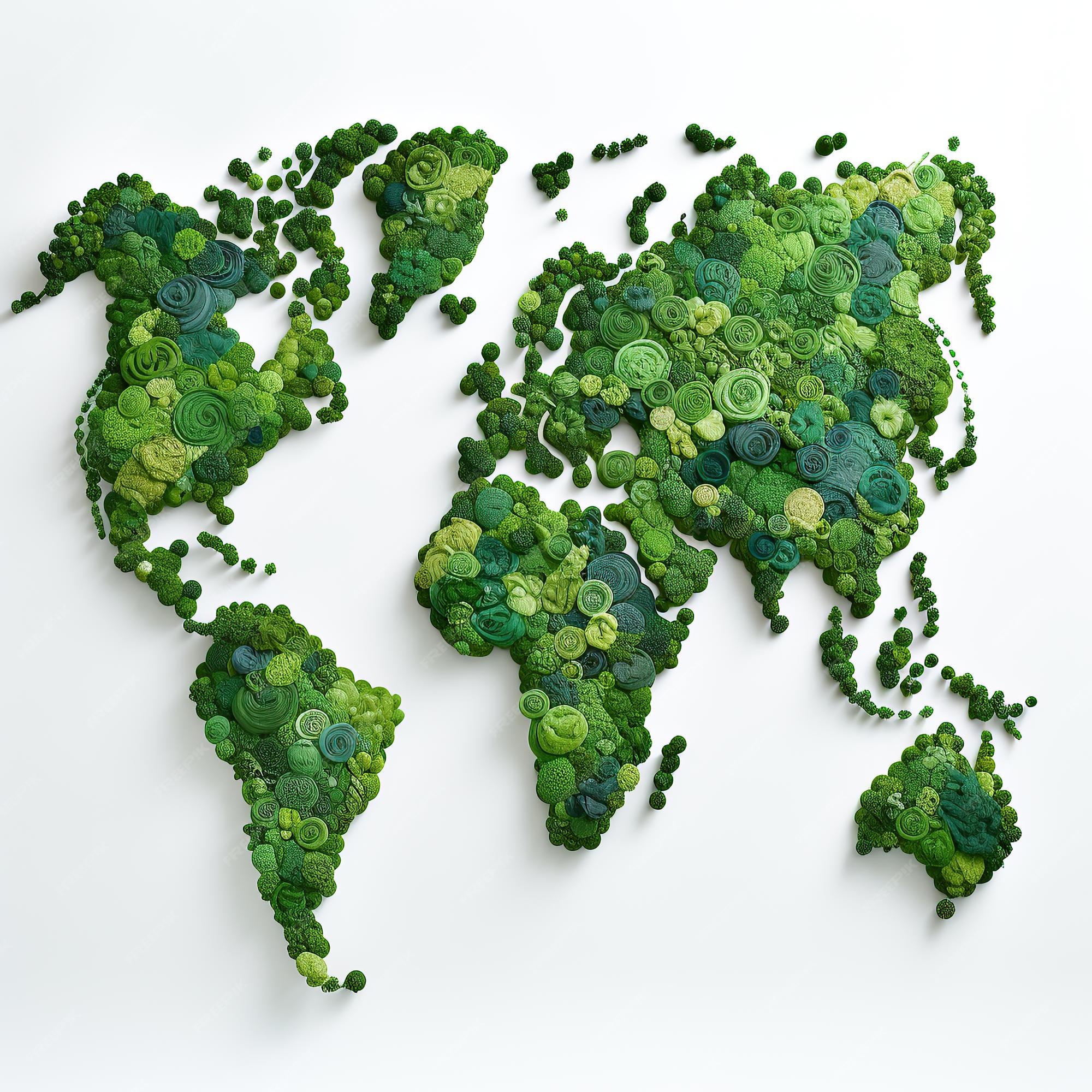 Premium Ai Image World Map