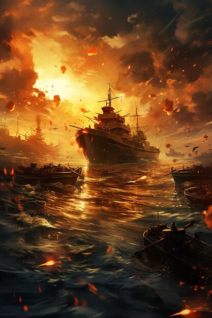 Premium AI Image | world war 3 realistic photoshoot Premium AI Image | world war 3 realistic photoshoot