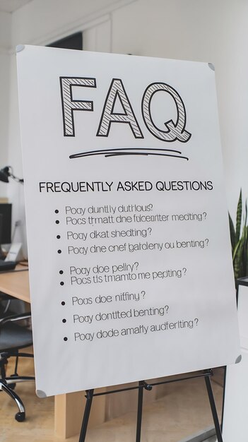Writing FAQ on White | Premium AI-generated image Writing FAQ on White | Premium AI-generated image