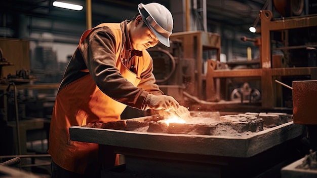 Premium Photo | Wrought iron production process Generative AI Premium Photo | Wrought iron production process Generative AI