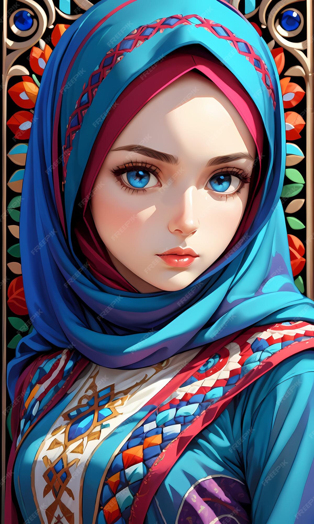 Premium Photo Young Beautiful Muslim Hijab Girl Portrait