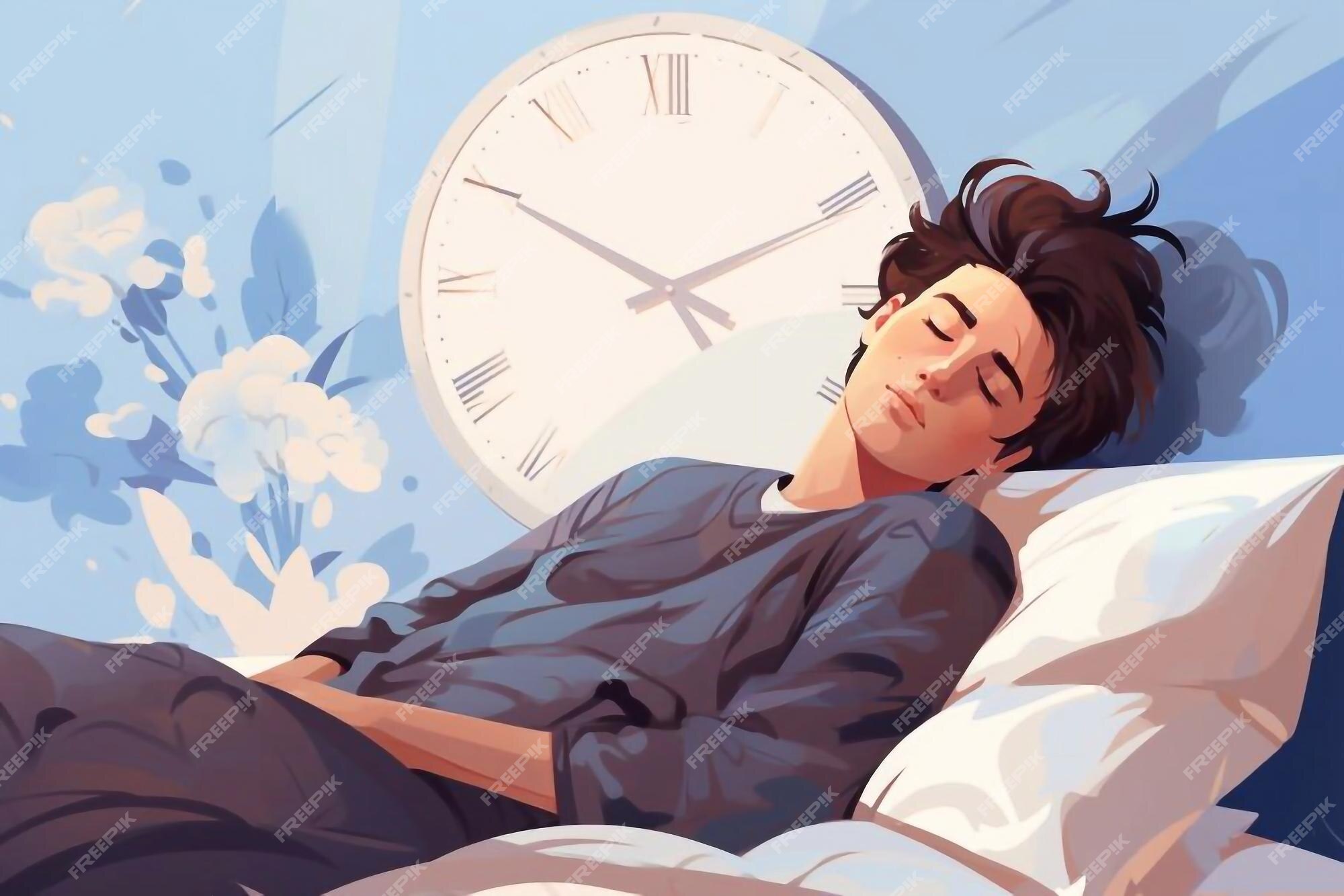 Premium Photo Young Man Sleepless Suffers From Insomnia Sleep