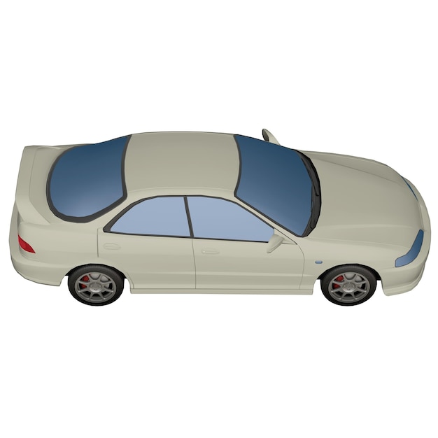 Premium PSD | 2D JDM car left up side view Premium PSD | 2D JDM car left up side view