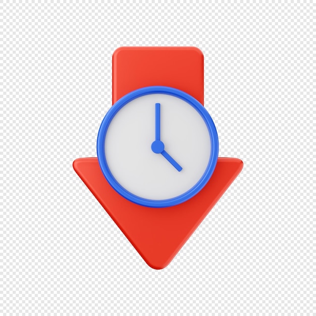 Premium PSD | 3d arrow increase and decrease icon illustration