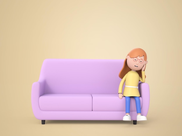 Premium Psd 3d Cartoon Women