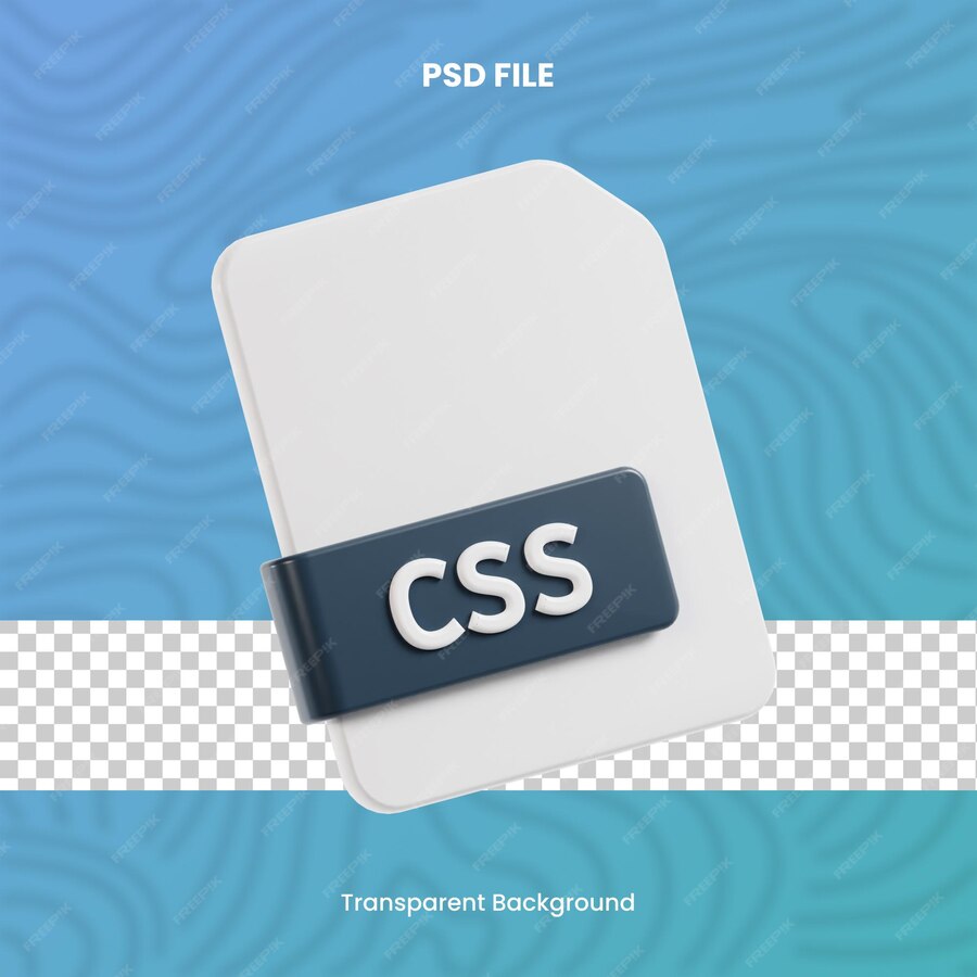 Premium PSD | 3d css 3d render file format 3d set high quality isolated ...