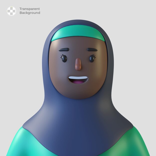 Premium Psd 3d Female Cartoon Character Avatar Isolated In 3d Rendering