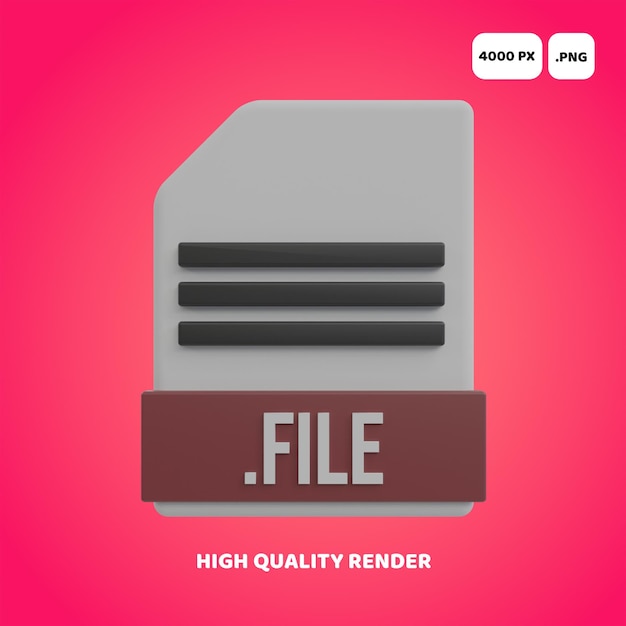 Premium PSD | 3d file format illustration Premium PSD | 3d file format illustration