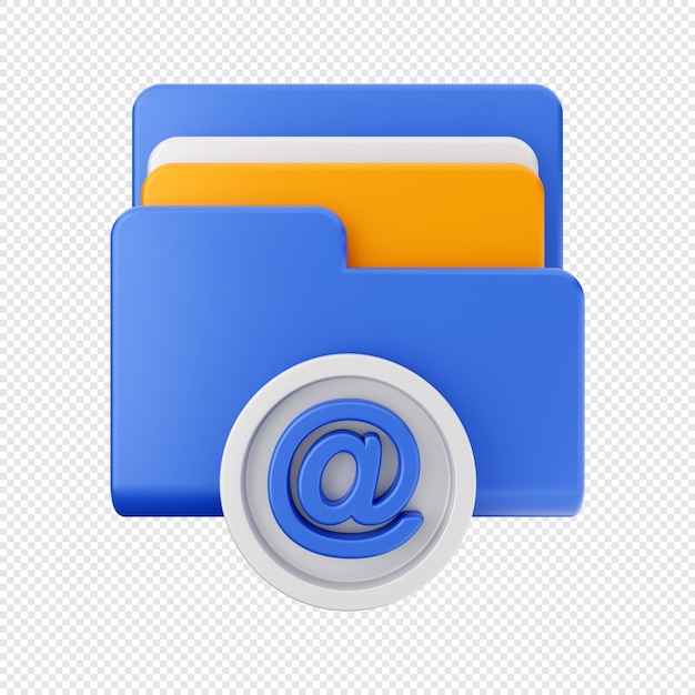 Premium PSD | 3d folder data file storage icon illustration Premium PSD | 3d folder data file storage icon illustration