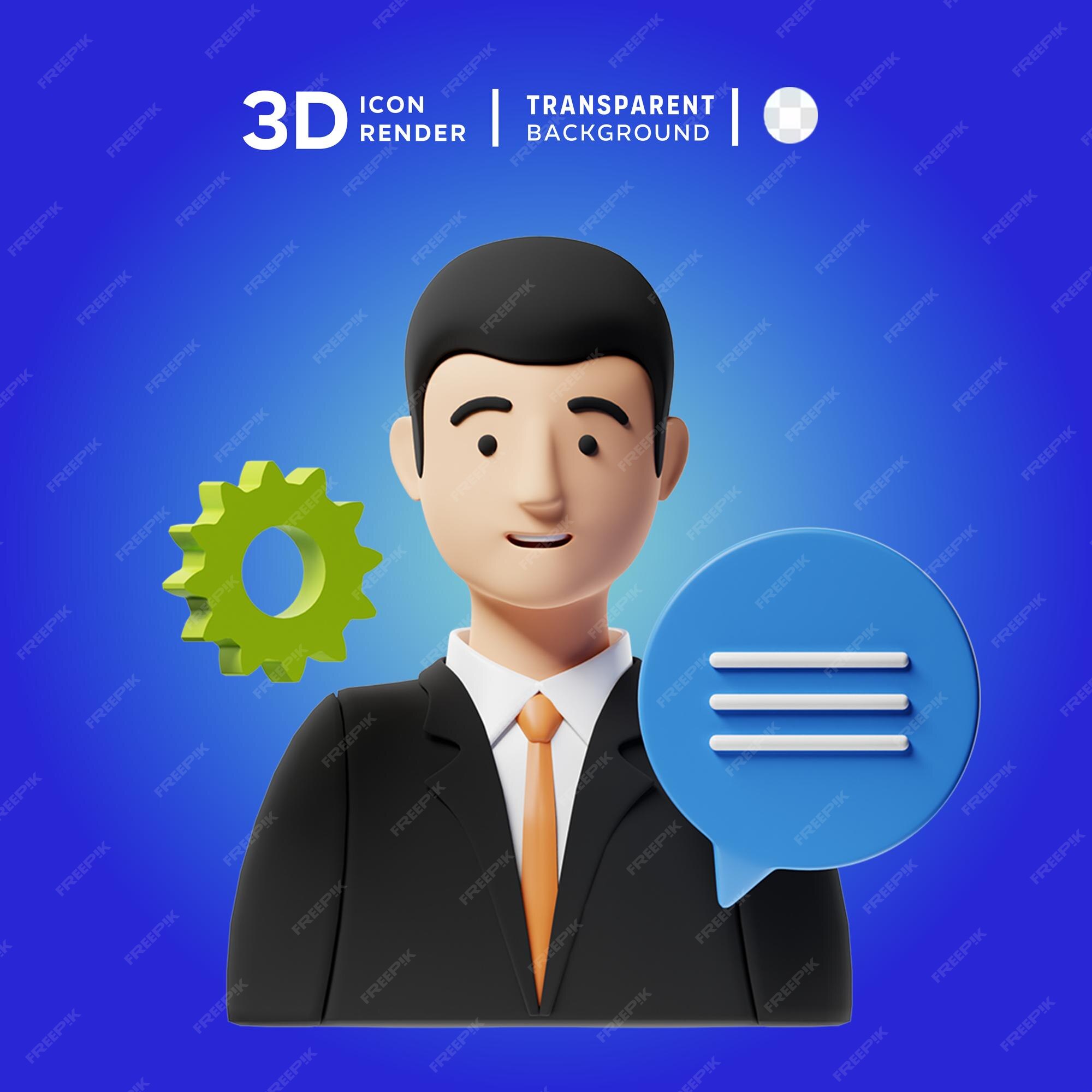 Premium Psd 3d Icon Communication Illustration