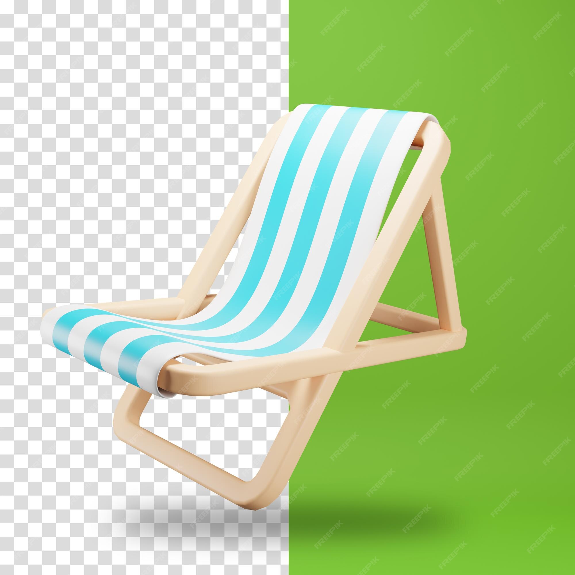 Premium Psd 3d Render Summer Beach Chair