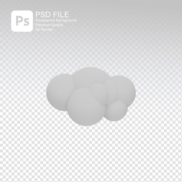 Premium PSD | 3d rendering 3d cloud Premium PSD | 3d rendering 3d cloud