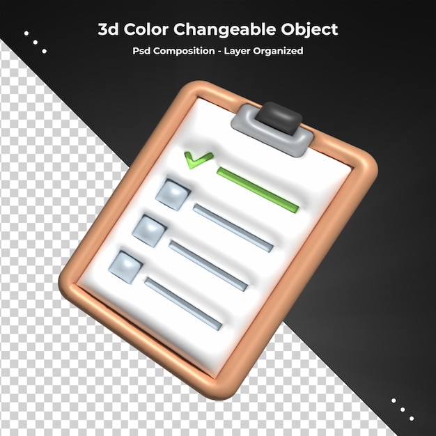 Premium PSD | 3d rendering clipboard task management todo check list ... Premium PSD | 3d rendering clipboard task management todo check list ...