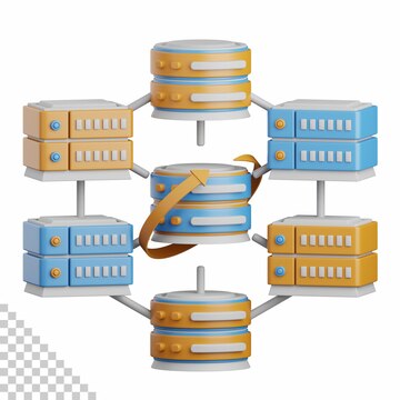Premium PSD | 3d rendering data center isolated useful for cloud ...