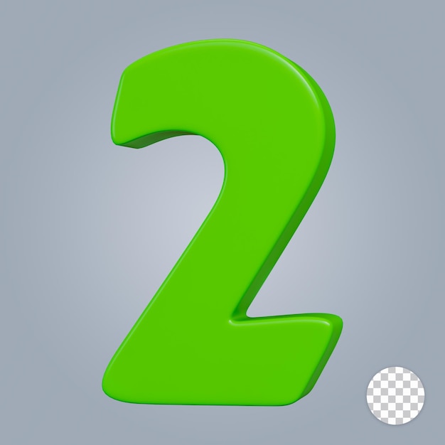 Premium Psd 3d Rendering Number Two