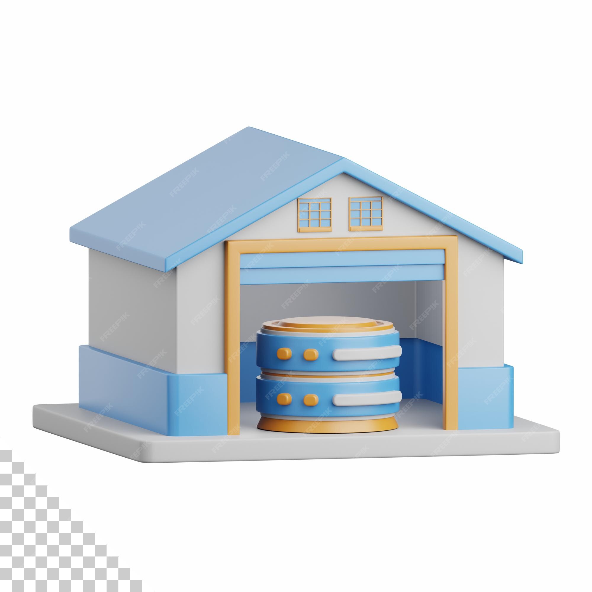 Premium Psd 3d Rendering On Premise Isolated Useful For Cloud Network