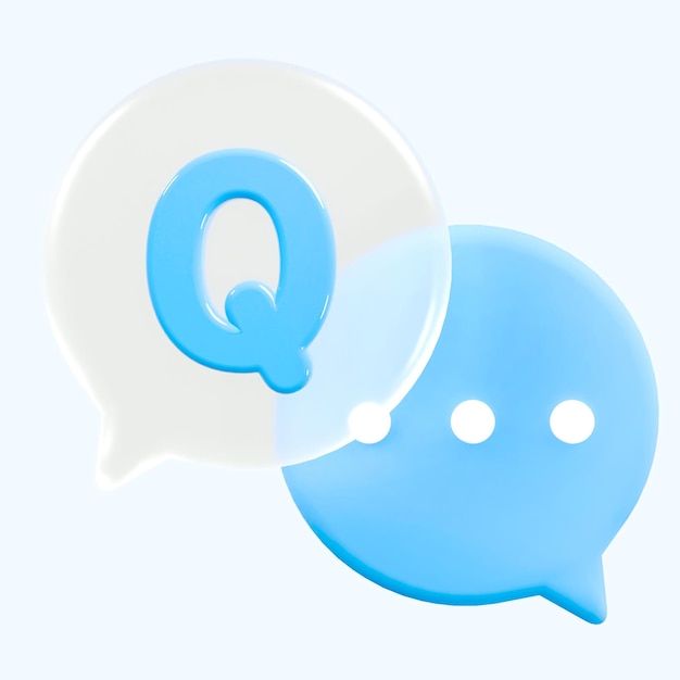 Premium PSD | 3d speech bubble Premium PSD | 3d speech bubble
