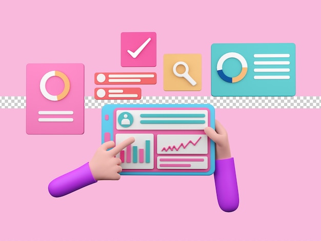 Premium PSD | 3d statistics concept illustration .premium psd Premium PSD | 3d statistics concept illustration .premium psd