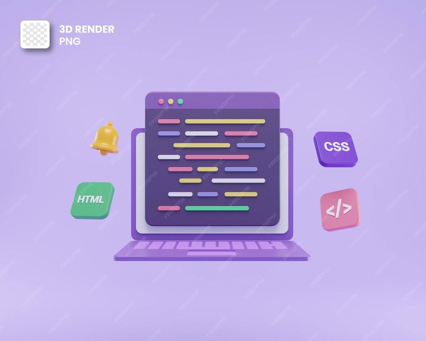 Premium PSD | 3d web development or software development or web design ...