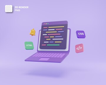 Premium PSD | 3d web development or software development or web design ...