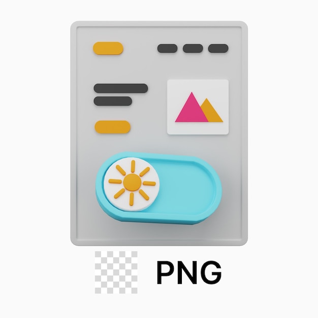 Premium PSD | 3d web programming light mode illustration Premium PSD | 3d web programming light mode illustration