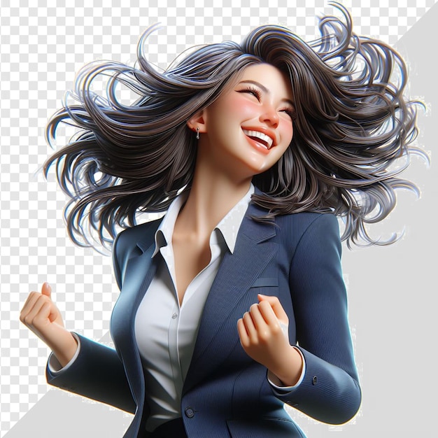 長いと白いシャツを着た女性が紙の背景の前でポーズをとっている プレミアムpsdファイル