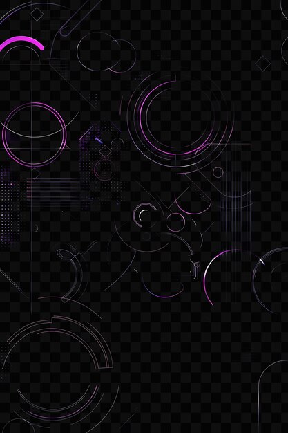 Premium PSD | Abstract black and pink glowing circles on a dark background Premium PSD | Abstract black and pink glowing circles on a dark background