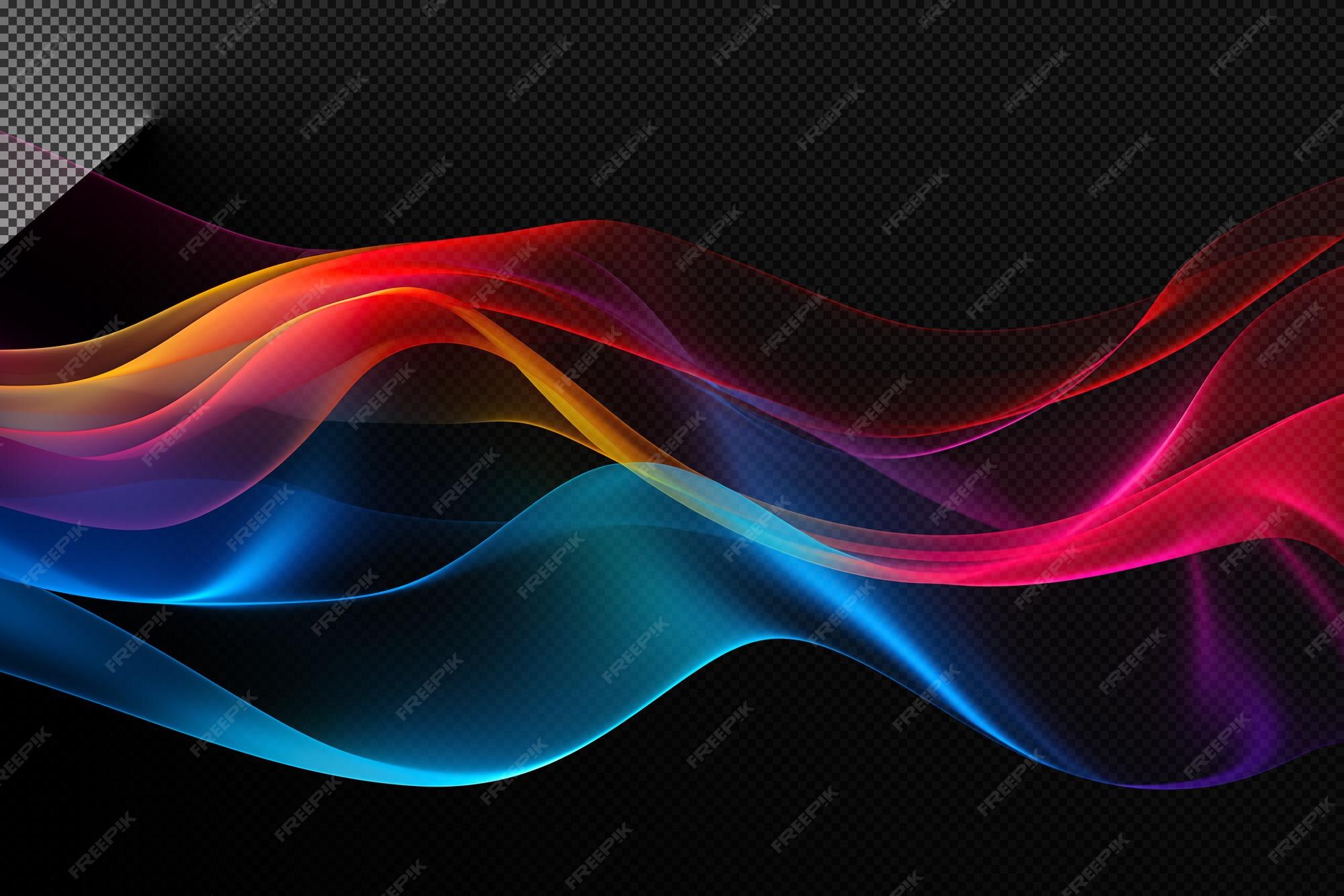 Premium Psd Abstract Colorful Waves Background