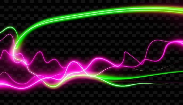 Abstract green neon lines on a black background free vector | Premium ... Abstract green neon lines on a black background free vector | Premium ...