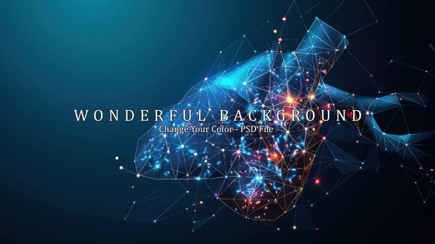 Premium PSD | Abstract Network Connection Illustration Premium PSD | Abstract Network Connection Illustration