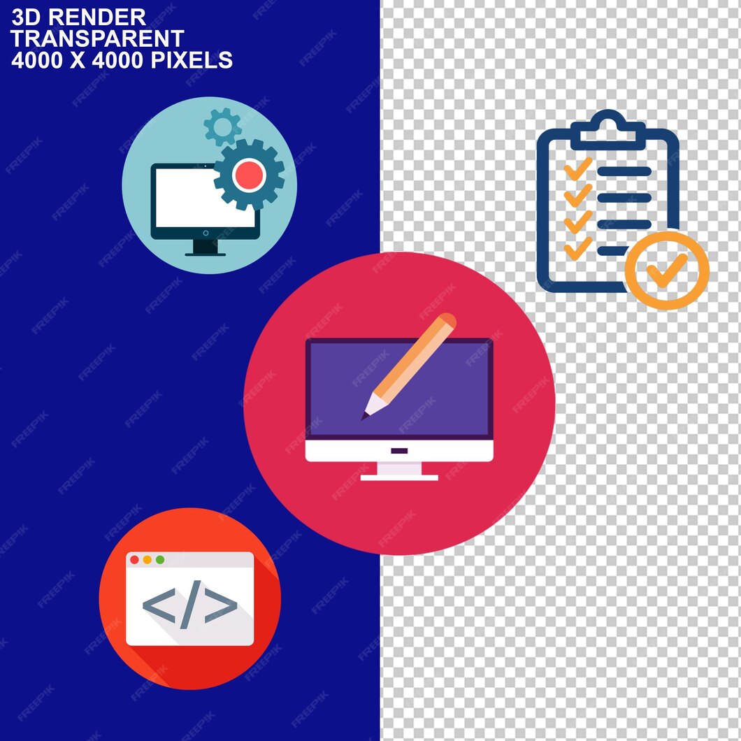 Premium PSD | Android development social media web development icons ...