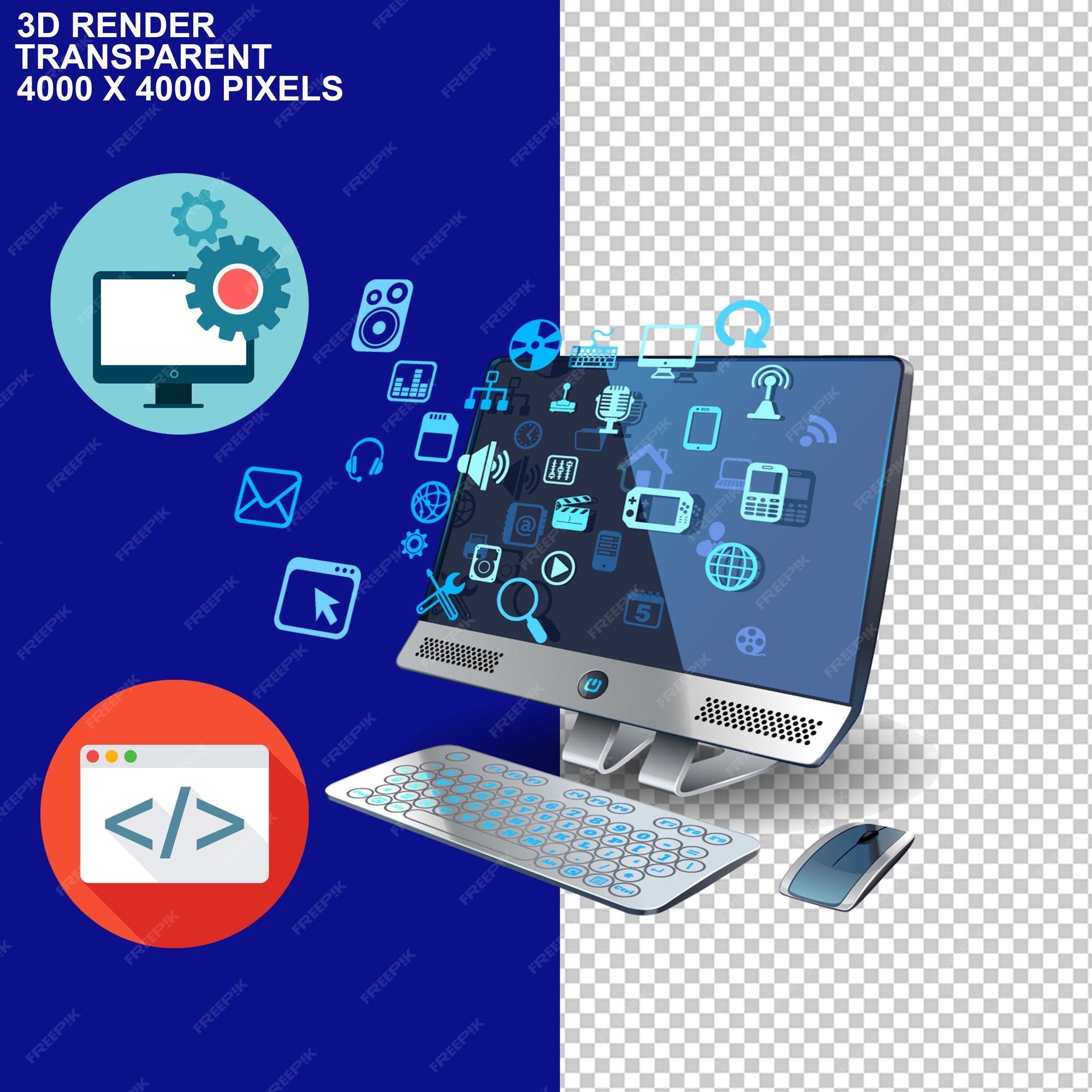Premium PSD | Android development social media web development icons ...