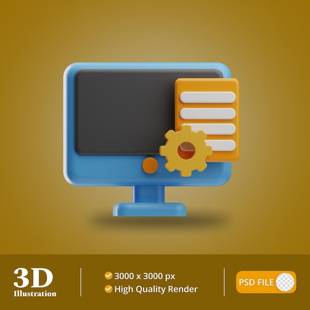 Premium Psd Automation Object Illustration 3d