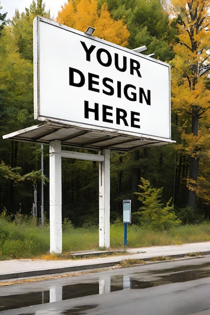 Billboard at bus station Mockup PSD | Premium AI-generated PSD Billboard at bus station Mockup PSD | Premium AI-generated PSD