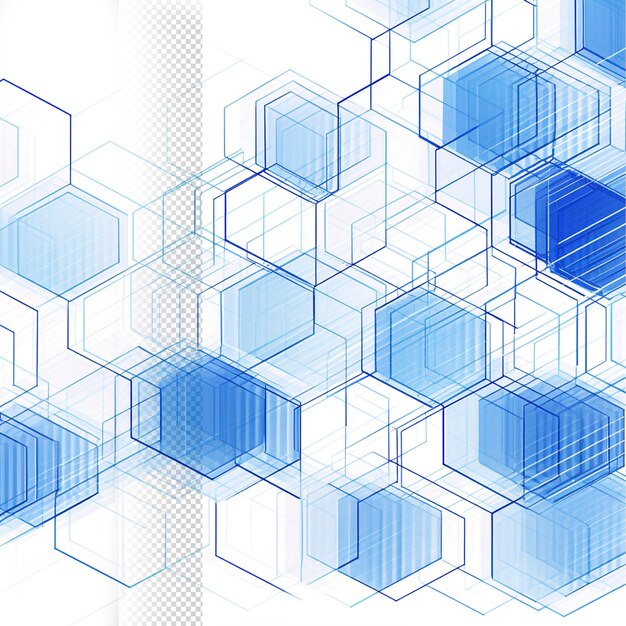 Premium PSD | Blue polygon structure abstract transparent background Premium PSD | Blue polygon structure abstract transparent background