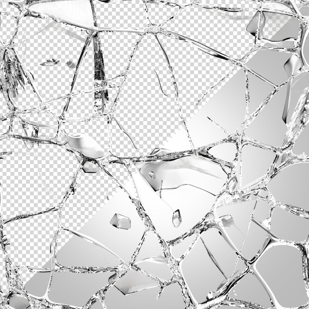 Broken Glass Texture Background Premium Ai Generated Psd