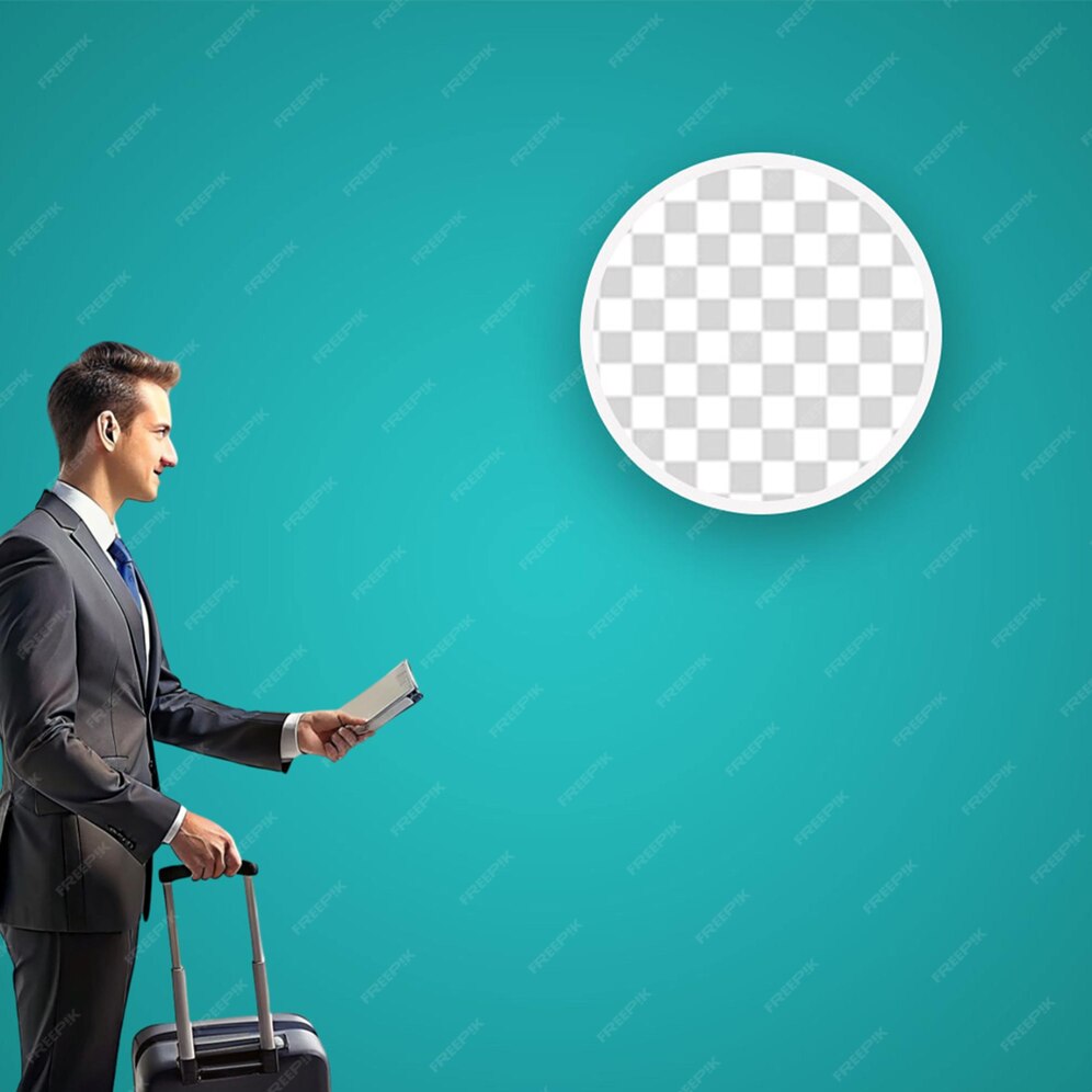 Premium PSD | Businessman using tablet on transparent background Premium PSD | Businessman using tablet on transparent background