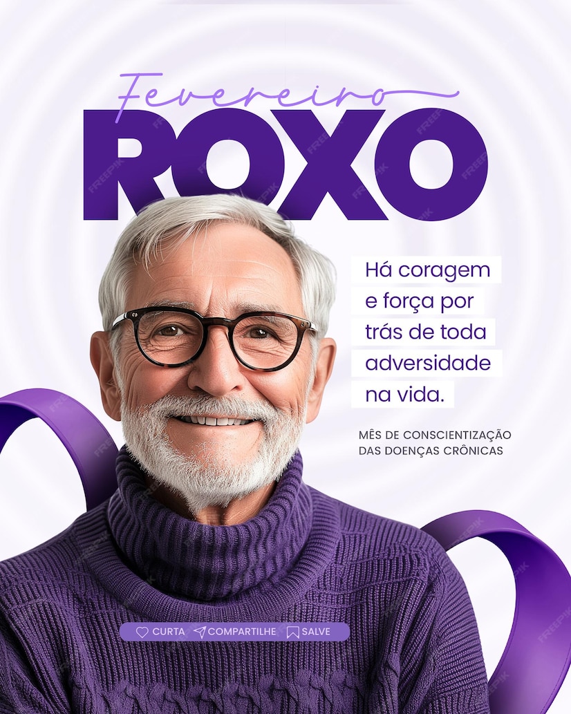 Campanha Fevereiro Roxo Social Media Purple February Campaign Social
