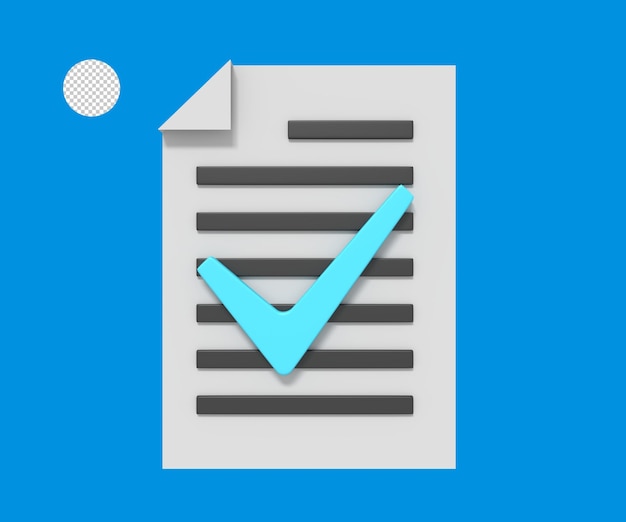 Premium PSD | Checklist document file Premium PSD | Checklist document file