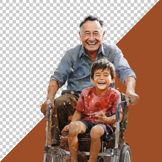 Premium Psd Cherishing Moments With Grandma And Grandpa
