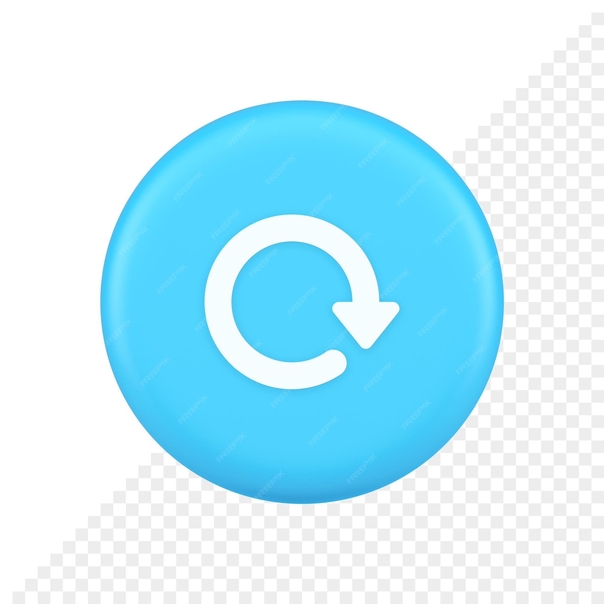 Premium Psd Circular Arrow Button Curved Dynamic Loading Progress