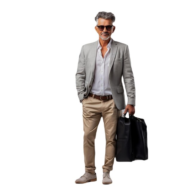 Closeup of serious middleaged business leader | Premium AI-generated PSD Closeup of serious middleaged business leader | Premium AI-generated PSD
