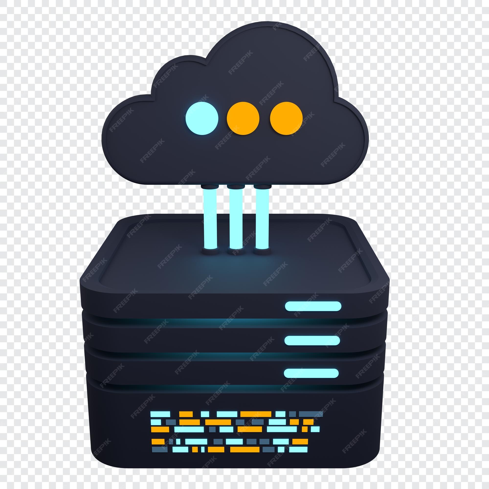 Premium Psd Cloud Computing Technology Cloud Data Center With Hosting