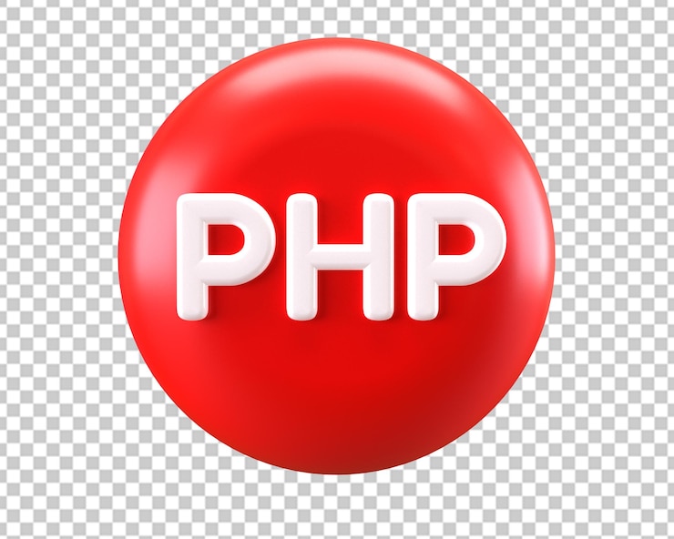 Premium PSD | Coding php programming language 3d icon